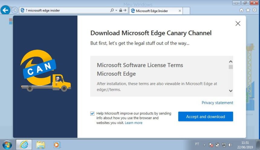 Como baixar e instalar o Microsoft Edge no Windows 7